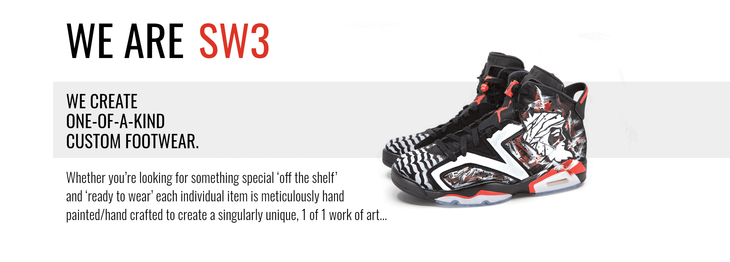 SW3 LONDON - Custom Sneakers | Hand-Painted Kicks